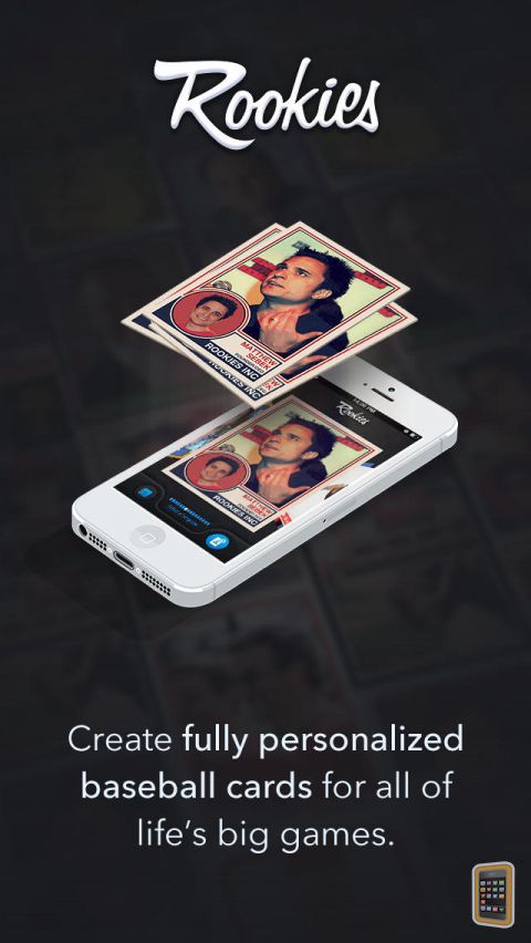 Rookies iPhone App: Create Your Own Personalized Baseball Cards
