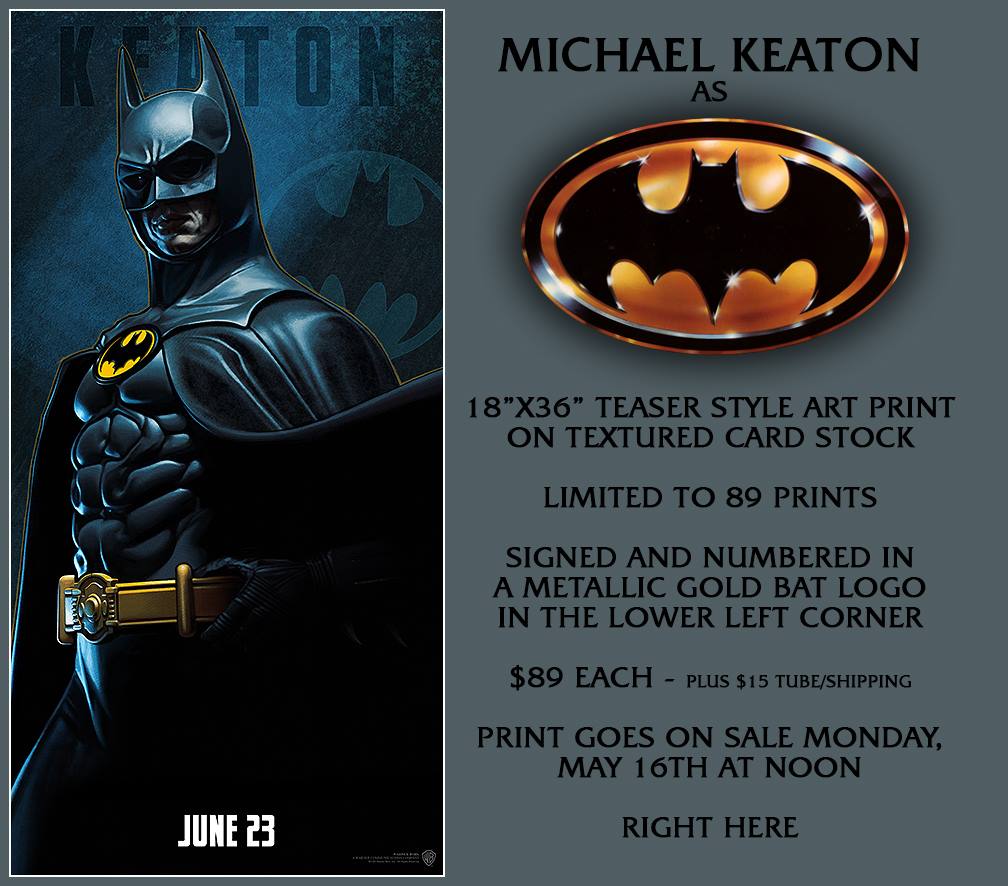 Michael Keaton As Batman Print By Christopher Franchi