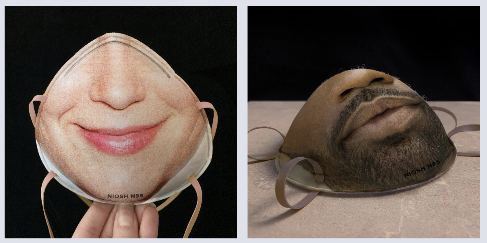 Clever Masks Custom Printed With Your Own Face