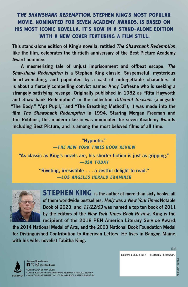 The Shawshank Redemption By Stephen King