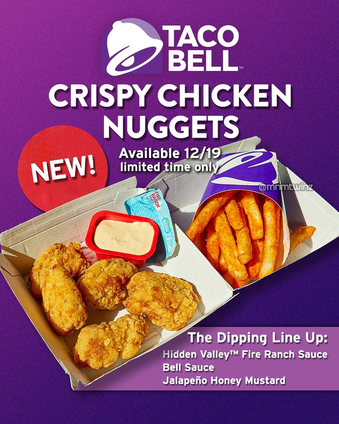 Taco Bell Introduces Tortilla Chip-Breaded Crispy Chicken Nuggets