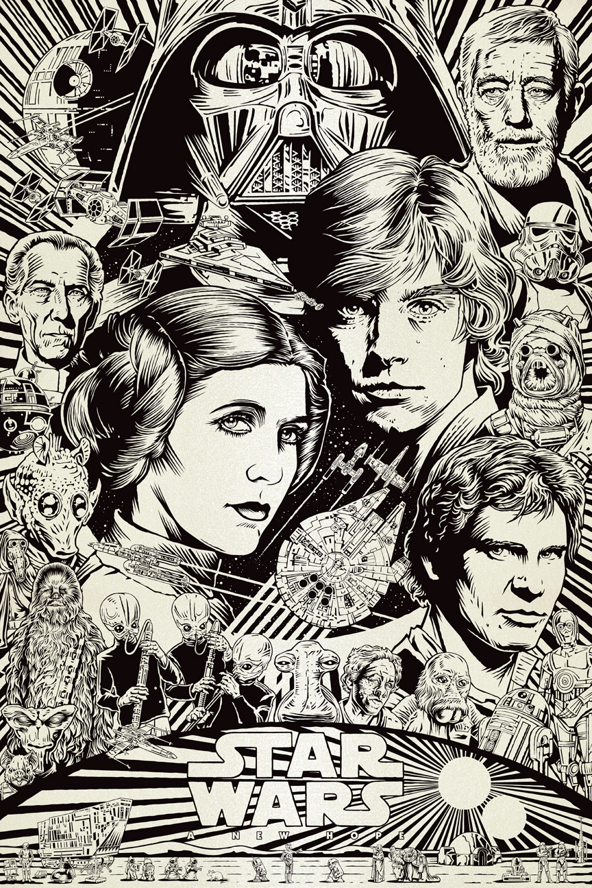 Star Wars: A New Hope Print By Todd Slater